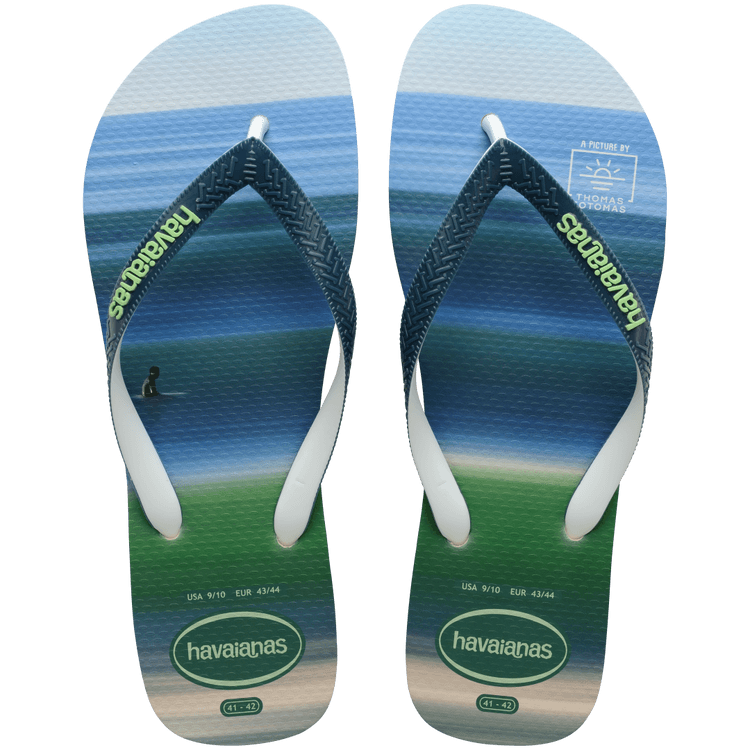 BEIGE/BLUE Top Surf Sessions Flip Flops | HAVAIANAS